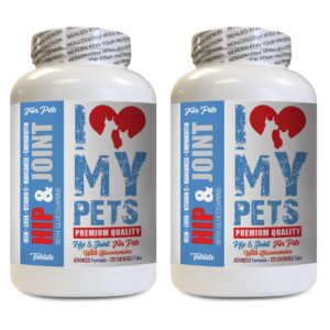 I LOVE MY PETS LLC cat Hip and Joint Supplements - PET Hip and Joint Support - Dogs and Cats - Healthy Formula - cat chondroitin glucosamine - 240 Treats (2 Bottles)