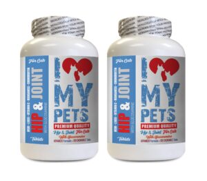 i love my pets llc joint health for cats - cat hip and joint support - best strong formula - cat joint care - 240 treats (2 bottles)