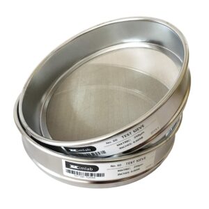 KimLab Economy Test Sieve #100 / 150μm Mesh Size,304 Stainless Steel Wire Cloth, 8" Diameter