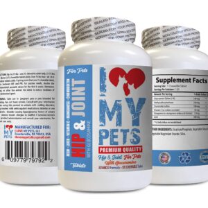 I LOVE MY PETS LLC Joint Supplements for Cats Tablets - PET Hip and Joint Support - Dogs and Cats - Healthy Formula - glucosamine chondroitin Cats - 120 Treats (1 Bottle)