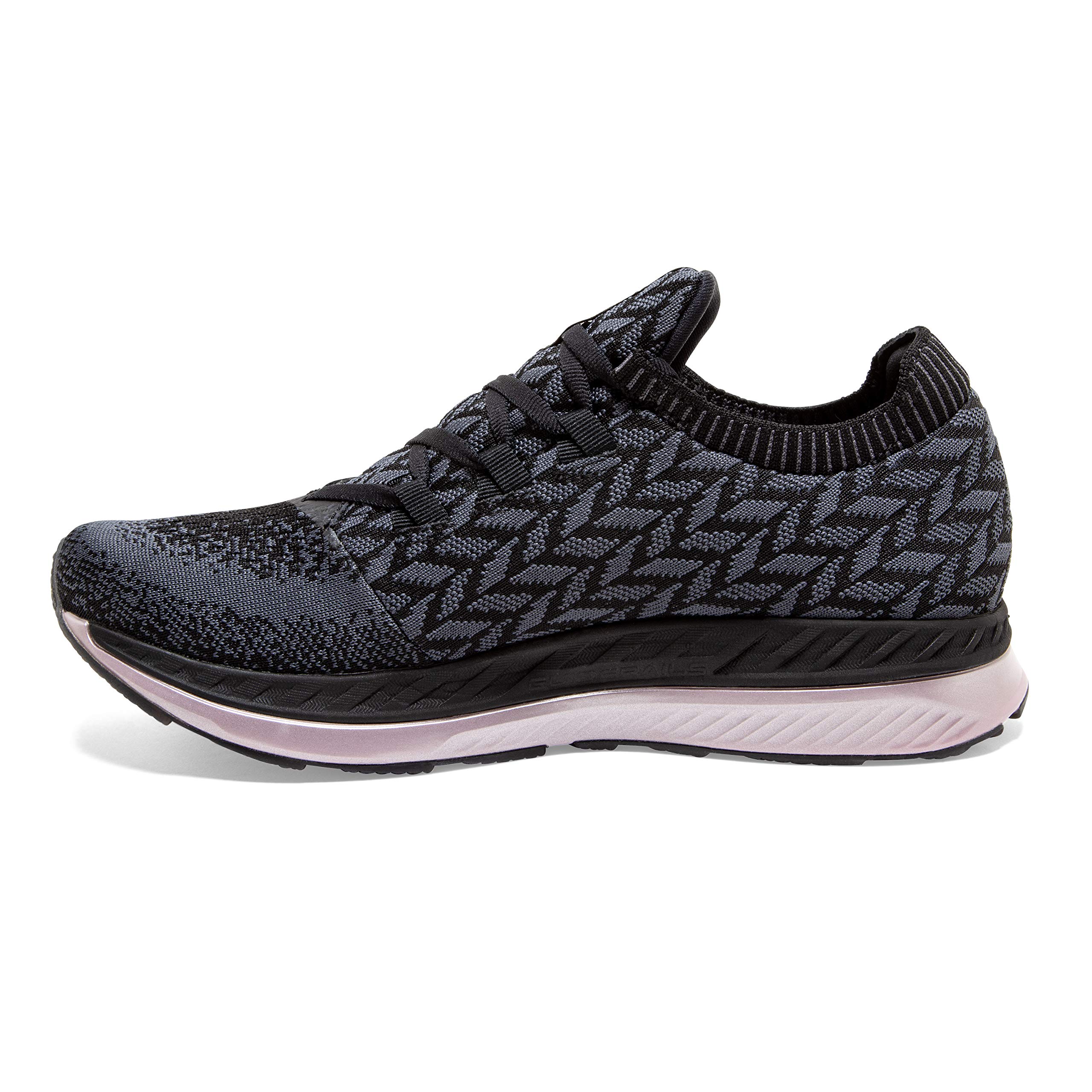 Brooks Womens Bedlam Running Shoe - Black/Black/Rose - B - 8.5