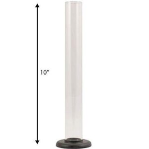 fermtech 10" hydrometer test jar for beer or wine sampling, plastic bu ubrewusa