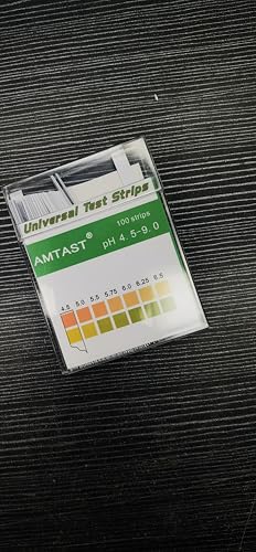 AMTAST pH Test Strips Testing Alkaline and Acid Levels in The Body pH Level Tests (100 Strips)