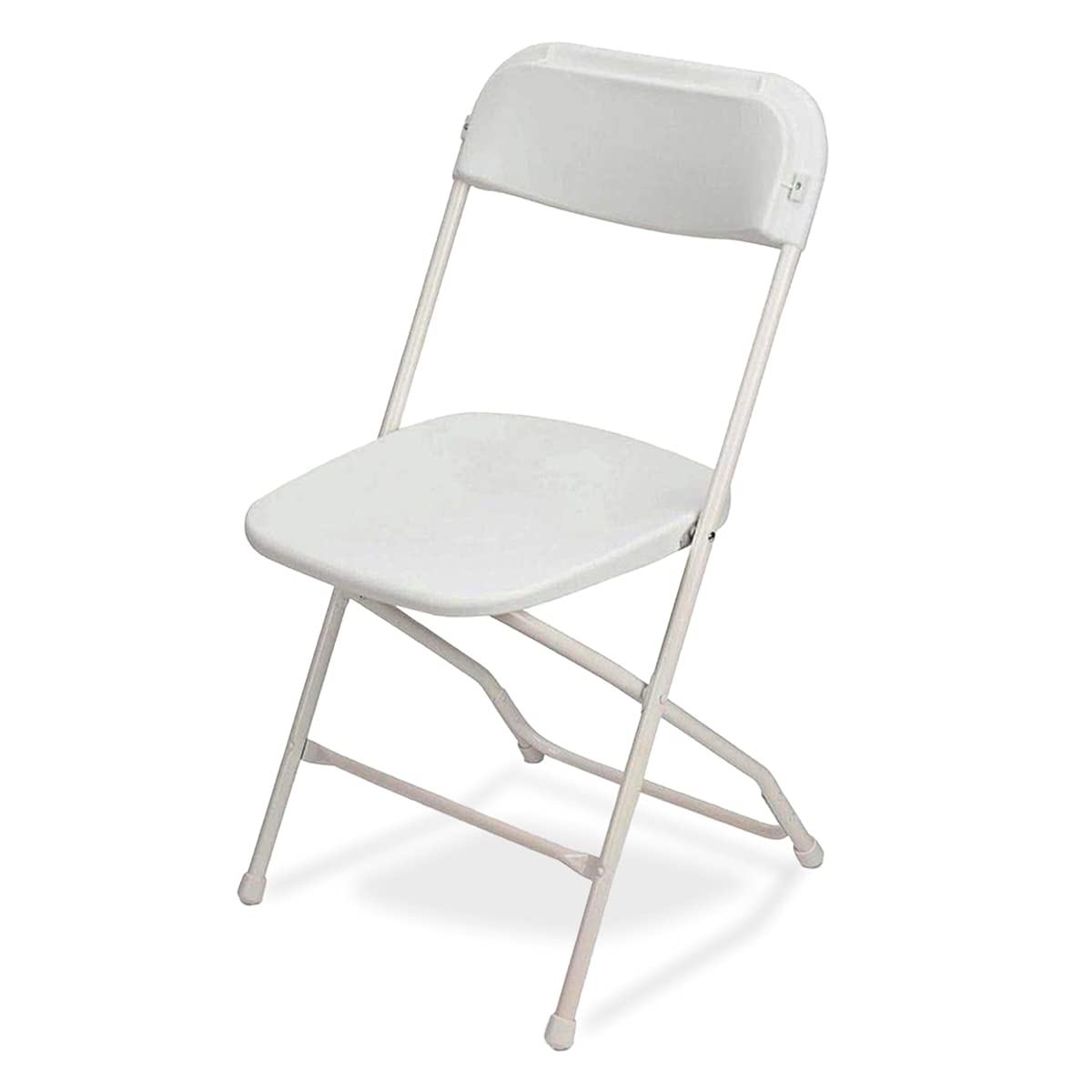 EventStable TitanPRO White Plastic Folding Chair - Lightweight Foldable Outdoor Chair - Durable Patio Chairs - Chairs Set for Parties Banquet Events - 100 Pack