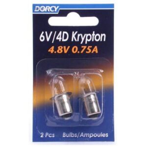 Dorcy 6-Volt/4D-4.8-Volt, 0.75A Bayonet Base Krypton Replacement Bulb (3)