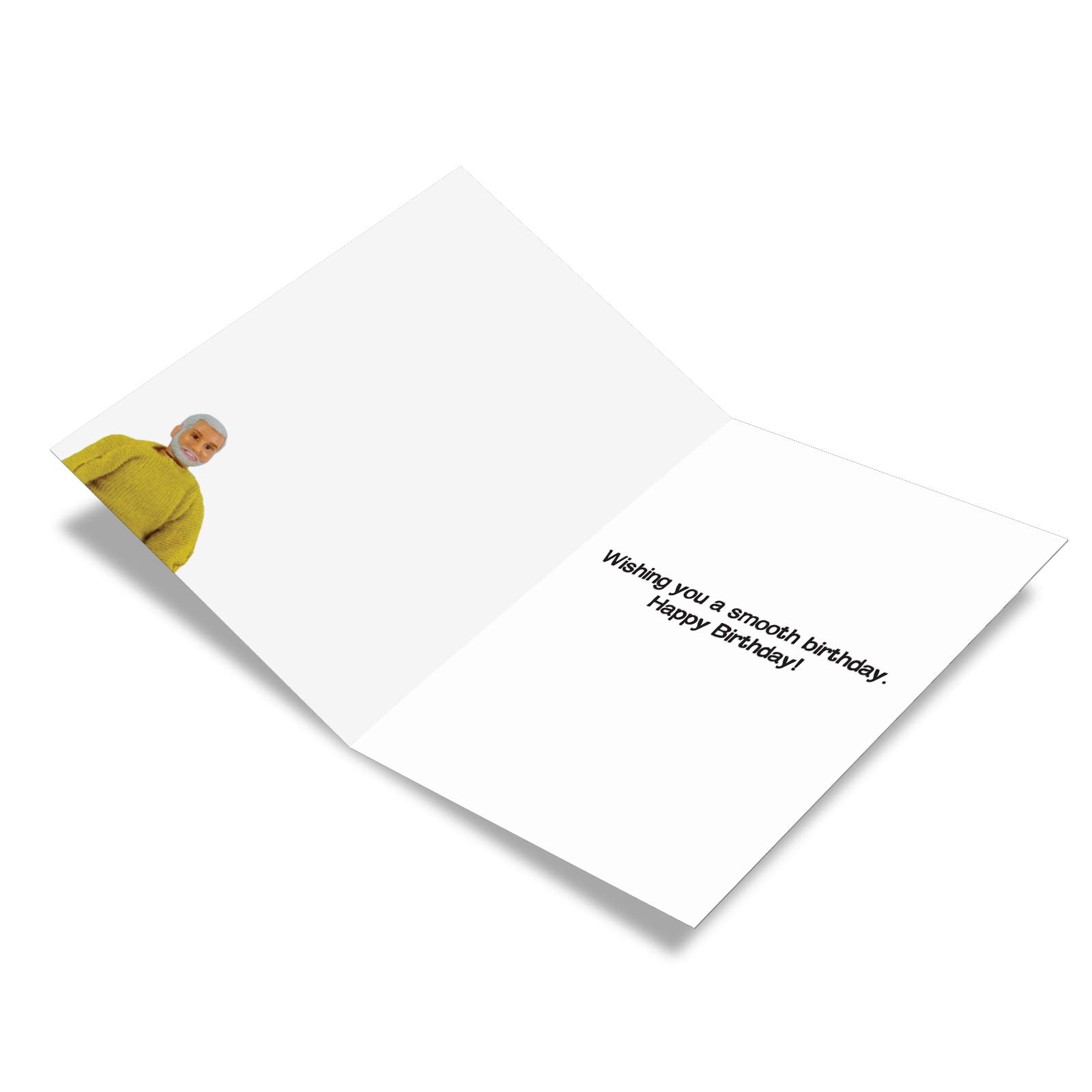 NobleWorks -1 Funny Men's Birthday Card with Envelope - Man Joke, Notecard for Happy Birthdays - Body Waxes C6950BDG