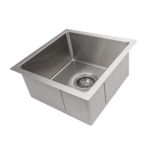 zline 15" boreal undermount single bowl bar kitchen sink in stainless steel (sus-15)