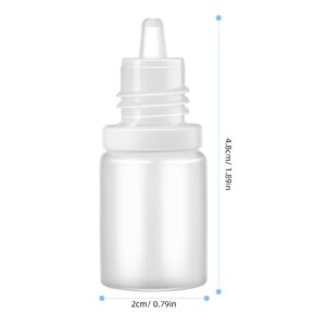 SUPVOX 10PCS Plastic Squeezable Dropper Bottles Empty Drop Bottles Essential Oil Squeeze Bottle Refillable Containers with Caps 5ml