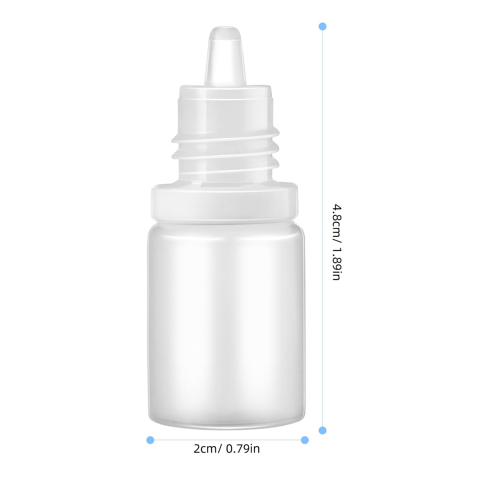 SUPVOX 10PCS Plastic Squeezable Dropper Bottles Empty Drop Bottles Essential Oil Squeeze Bottle Refillable Containers with Caps 5ml