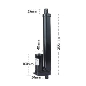 DC HOUSE 8 Inch 8" 225lbs Linear Actuator Motor 1000N DC12V with Mounting Brackets Multi-Function