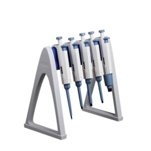 laboratory pipettor stand, stable holding up 6 pipettors, useful linear pipette stand pipette rack for lab