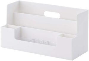 like-it mx-03 storage case, organizer, wide, approx. w 13.4 x d 5.2 x h 7.2 inches (34 x 13.1 x 18.2 cm), all white, opaque, made in japan, tabletop storage, desk, ballpoint pen, computer desk