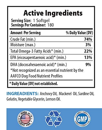 cat Omega 3 Fatty acids - Omega 3 Fatty ACIDS for Pets - Dogs and Cats - Premium Health - cat Joint Health Treats - 360 Softgels (2 Bottles)