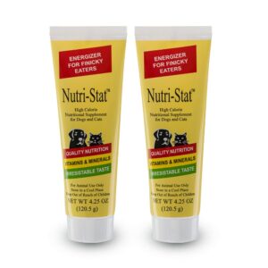 tomlyn nutri-stat high-calorie nutritional gel for dogs & cats, helps support a healthy appetite for dogs & cats, providing calories, vitamins, & minerals in a tasty malt flavored supplement, 2-pack