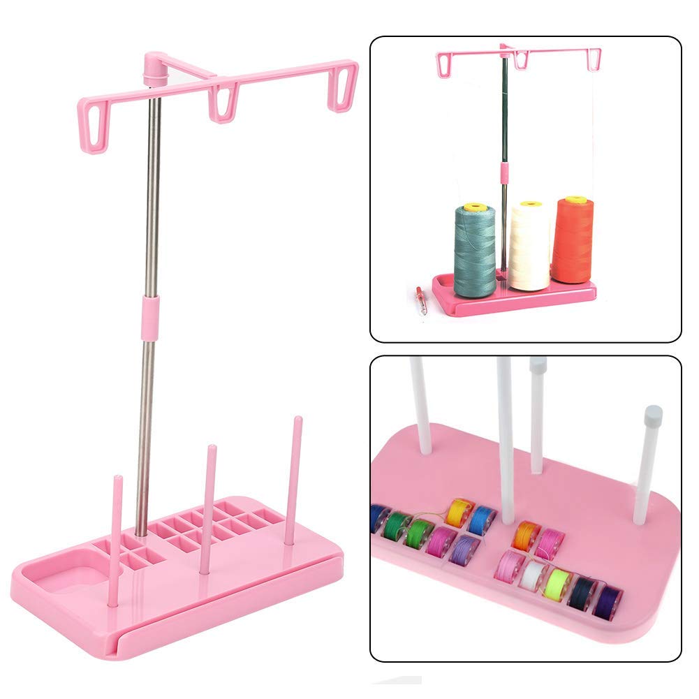 3 Spool Stand Holder Multifunction Embroidery Thread Quilting Rack Sew Quilting for Home Sewing Machine