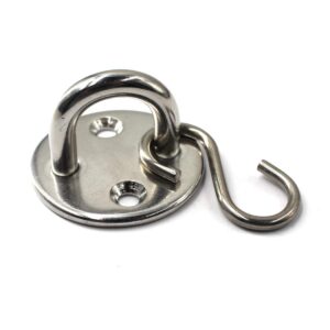 Flomore M5 S Hook 304 Stainless Steel S Shape Hanging Hook for Hanging Coats,Towels,Plants Hanging (Pack of 10)