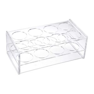 uxcell tube rack polypropylene 8-well clear for 100ml