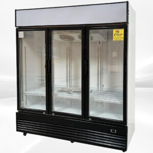 commercial refrigerator glass 3-door swing nsf merchandiser beverage display cooler beverage drink cooler, etl,nsf certified, upright, capacity 69 cuft, 74" width 110v gdm-69bdup