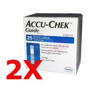 accu-chek guide test strips - 25 ct, pack of 2