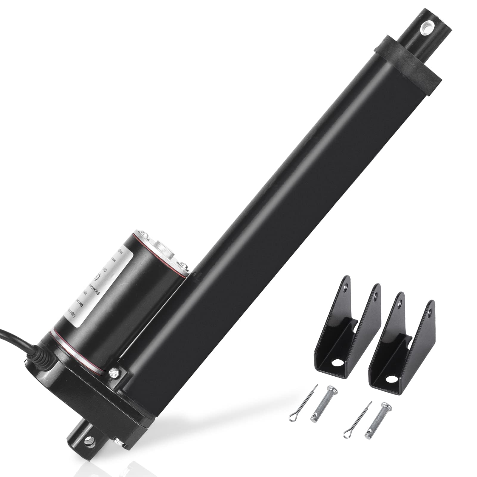 DC HOUSE 8 Inch 8" 225lbs Linear Actuator Motor 1000N DC12V with Mounting Brackets Multi-Function