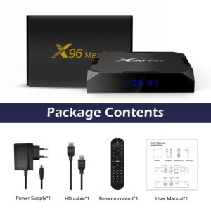 TV Box Android 9.0,Smart Media Player 4+32GB HD Android Box S905x3,Support 4K/3D 2.4&5 GHz WiFi BT 4.0 Android TV Box with Remote (32GB)