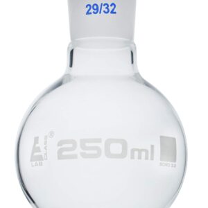 EISCO Florence Boiling Flask, 250ml - 29/32 Interchangeable Joint - Borosilicate Glass - Round Bottom