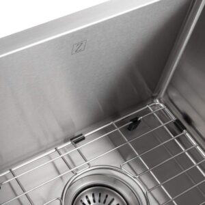 ZLINE 33" Anton Undermount Double Bowl Stainless Steel Kitchen Sink with Bottom Grid (SR50D-33)