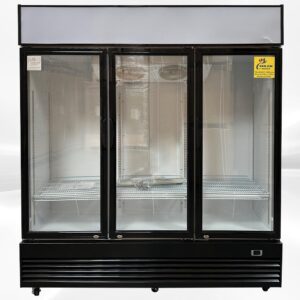 Commercial Refrigerator Glass 3-door Swing NSF Merchandiser Beverage Display Cooler Beverage Drink Cooler, ETL,NSF certified, Upright, Capacity 69 cuft, 74" Width 110V GDM-69Bdup