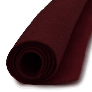 burgundy red - wool felt oversized sheet - 20% wool blend - 1 12x18 inch sheet