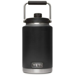 yeti rambler gallon jug, vacuum insulated, stainless steel with magcap, black