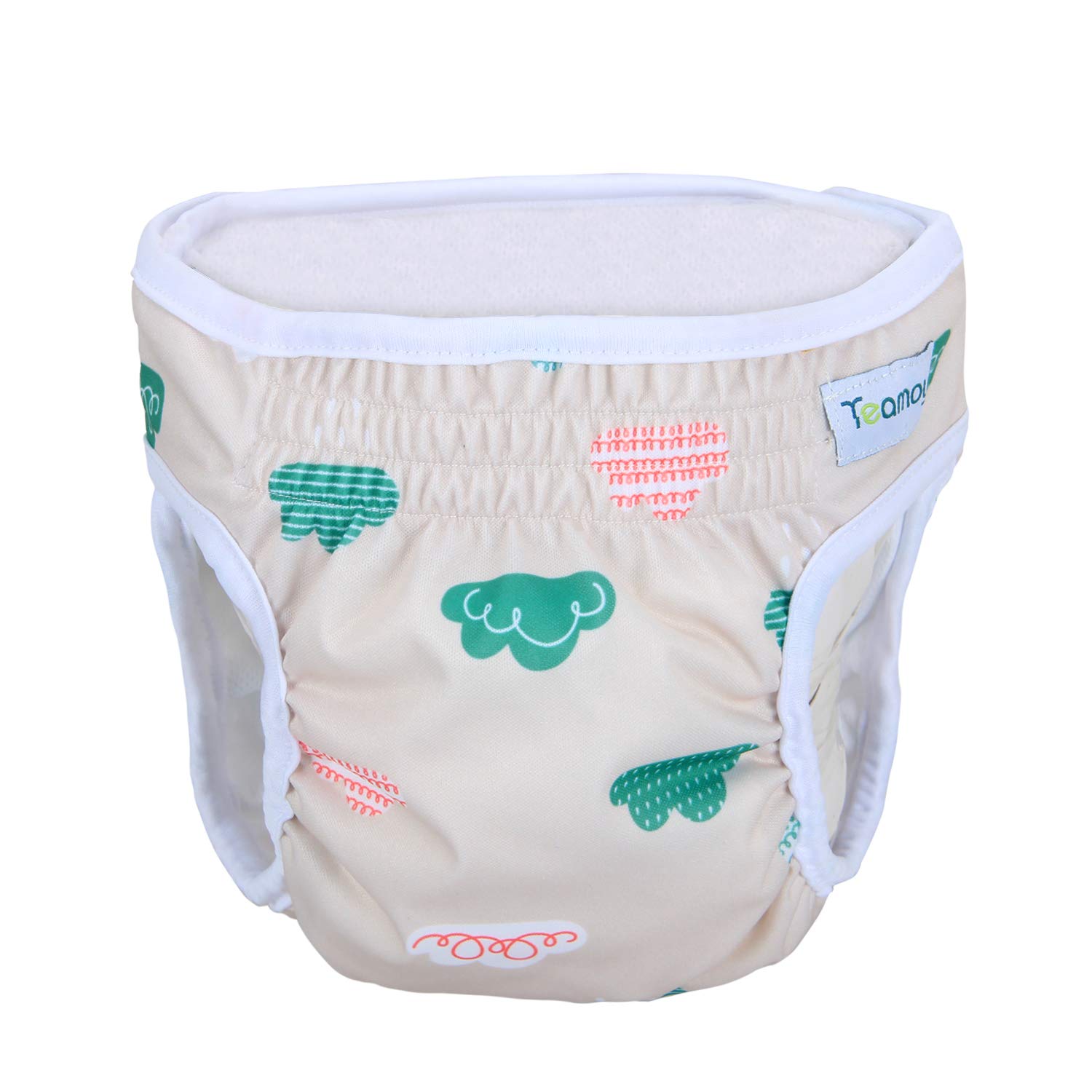 Teamoy Washable Female Dog Diapers (Pack of 4), Reuable Doggie Diapers Wraps for Female Dogs, M