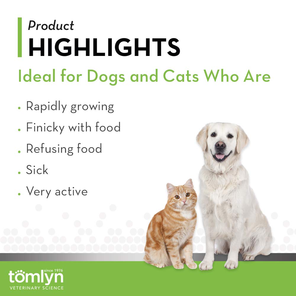 Tomlyn Nutri-Stat High-Calorie Nutritional Gel for Dogs & Cats, Helps Support a Healthy Appetite for Dogs & Cats, Providing Calories, Vitamins, & Minerals in a Tasty Malt Flavored Supplement, 2-Pack