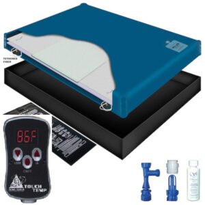 innomax 70% waveless waterbed mattress/liner/digital heater/fill drain/conditioner kit (california king 72x84 1sf-2gt1)