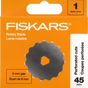 Fiskars Crafts 45mm Skip Rotary Blade, Premium-Silver