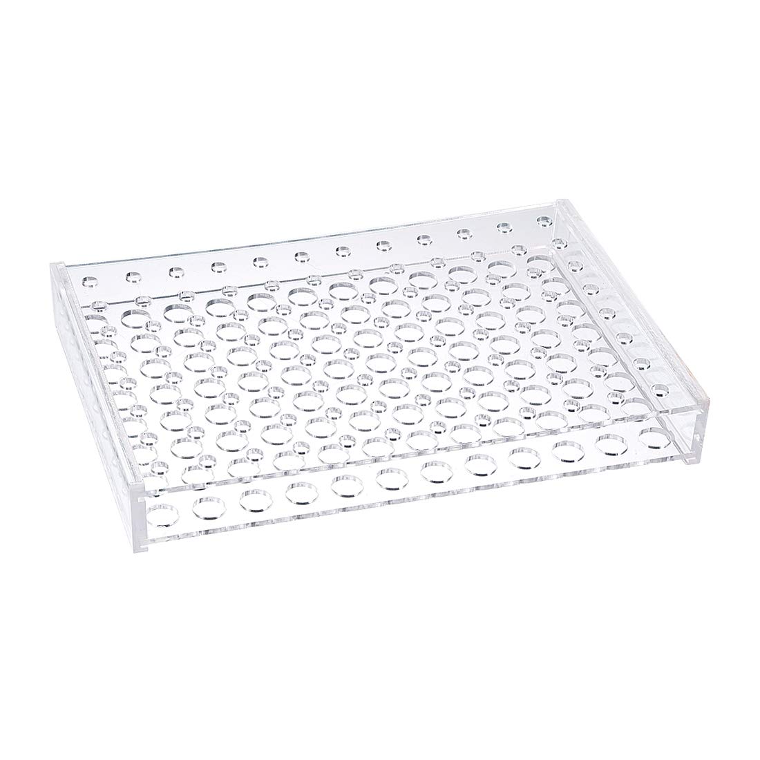 uxcell Test Tube Rack Holder Lab Stand Acrylic 96-Well Clear for 0.2ml,1.5ml