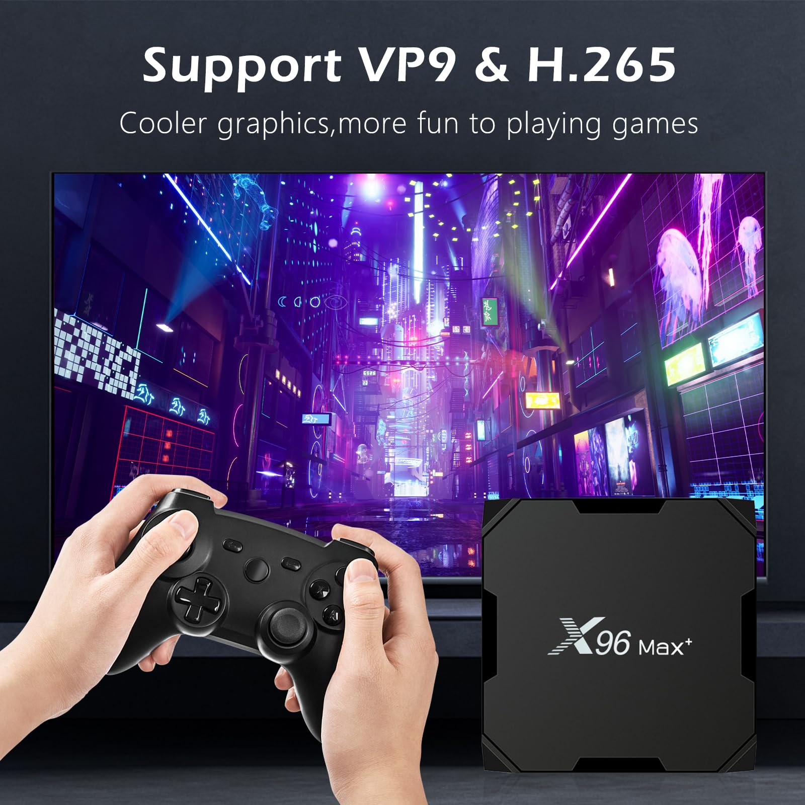 TV Box Android 9.0,Smart Media Player 4+32GB HD Android Box S905x3,Support 4K/3D 2.4&5 GHz WiFi BT 4.0 Android TV Box with Remote (32GB)