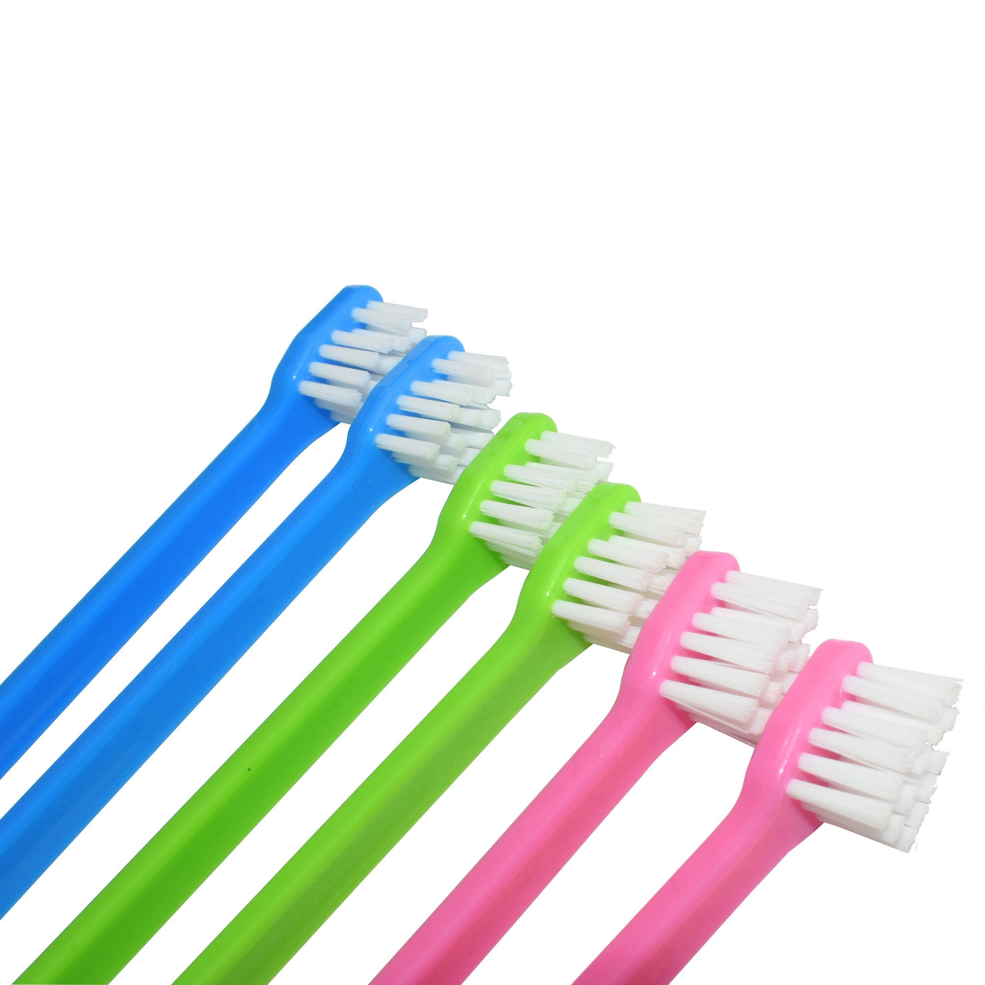 VQVAAQ Dog Toothbrush Cat & Dog Toothbrush Soft Bristle Pet Toothbrush Combo Pack for The Dental Care of Your Small to Large Dogs, Cats, Most Pets