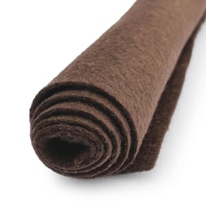 brown - chocolate brown - wool felt giant sheet - 35% wool blend - 1 36x36 inch xxl sheet