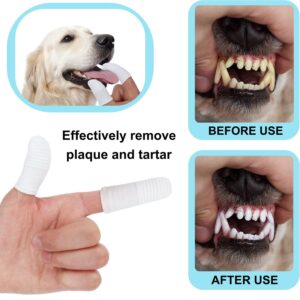 VQVAAQ Dog Toothbrush Cat & Dog Toothbrush Soft Bristle Pet Toothbrush Combo Pack for The Dental Care of Your Small to Large Dogs, Cats, Most Pets