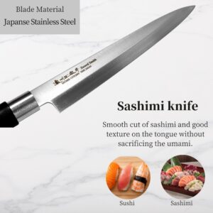 Seki Japan MASAMUNE, Sushi Knife, Stainless Steel Wa Sashimi Yanagiba Knife, japanese knife PP Handle, 8.3 inch (210mm)