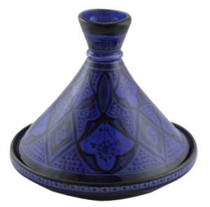 moroccan handmade serving tagine exquisite ceramic with vivid colors original large 12 inches across