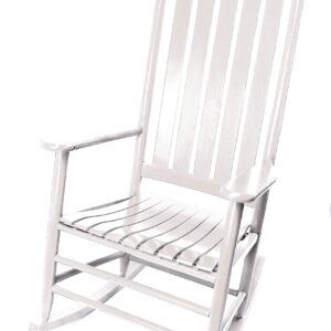 Dixie Seating Asheville Wood Rocking Chair No. 907SRTA Antique White