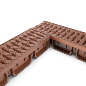 Vodaland - 4 Inch Trench Drain System with Grate - Terracotta - Easy 2 (5)