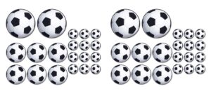 beistle soccer ball cutouts, 4", 8", 12", white and black