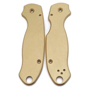 flytanium custom brass scales for para 3 knife