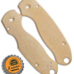 Flytanium Custom Brass Scales for para 3 Knife