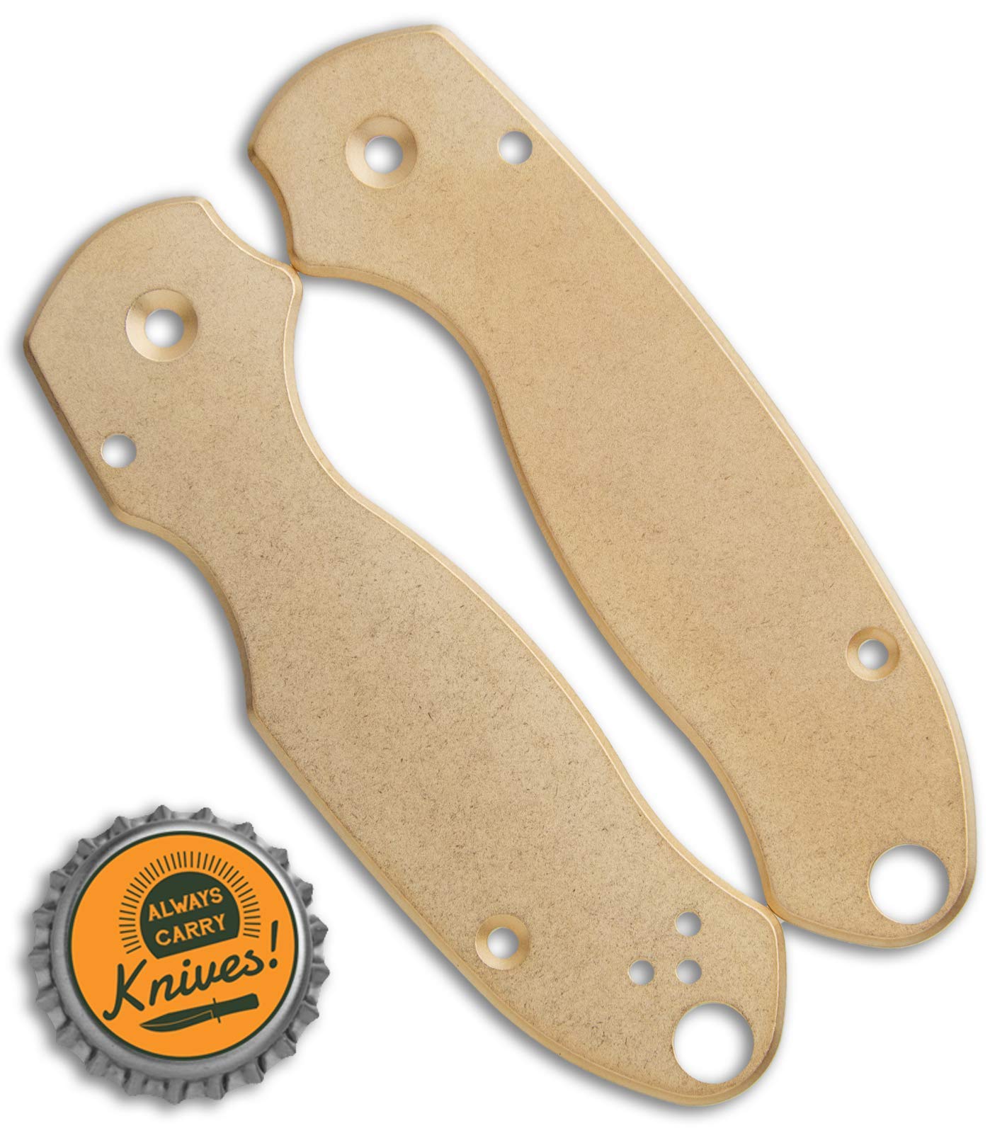 Flytanium Custom Brass Scales for para 3 Knife