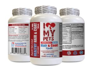 i love my pets llc dog immune treats - dog healthy hair and coat - premium formula - chews - vitamin e for dogs skin - 60 treats (1 bottle)