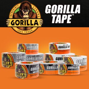 Gorilla Tough & Wide Duct Tape, 2.88" x 25 yd, White, (Pack of 1)