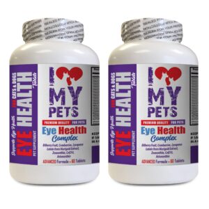 Dog Eye Problems - Pets Eye Health for Dogs and Cats - Best Premium Complex - Dog Eye Support Supplement - 2 Bottles (120 Treats)